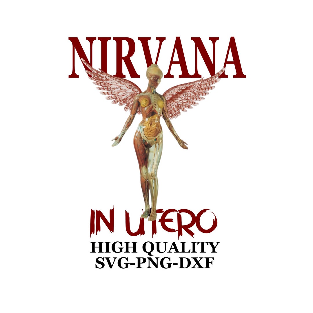Nirvana Png Nirvana in Utero Nirvana Angel Png - Etsy UK