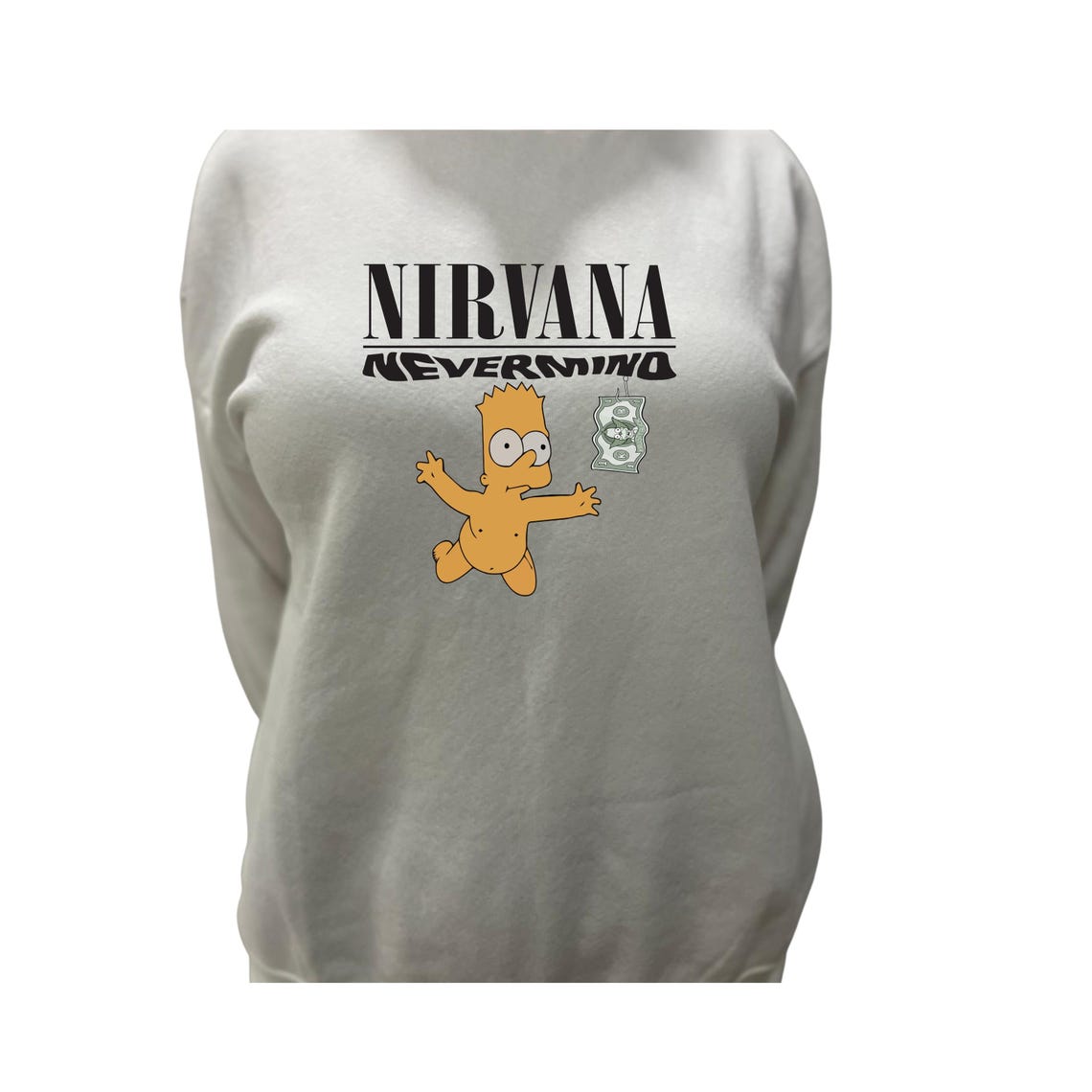 Nirvana Nevermind Parody SVG PNG I Funny Bart Inspired Digital Art I ...