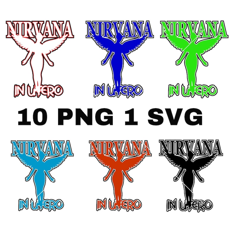 Nirvana Png, Nirvana in Utero, Nirvana Angel Png, Nirvana Svg, Nirvana in Utero Svg - Etsy Canada