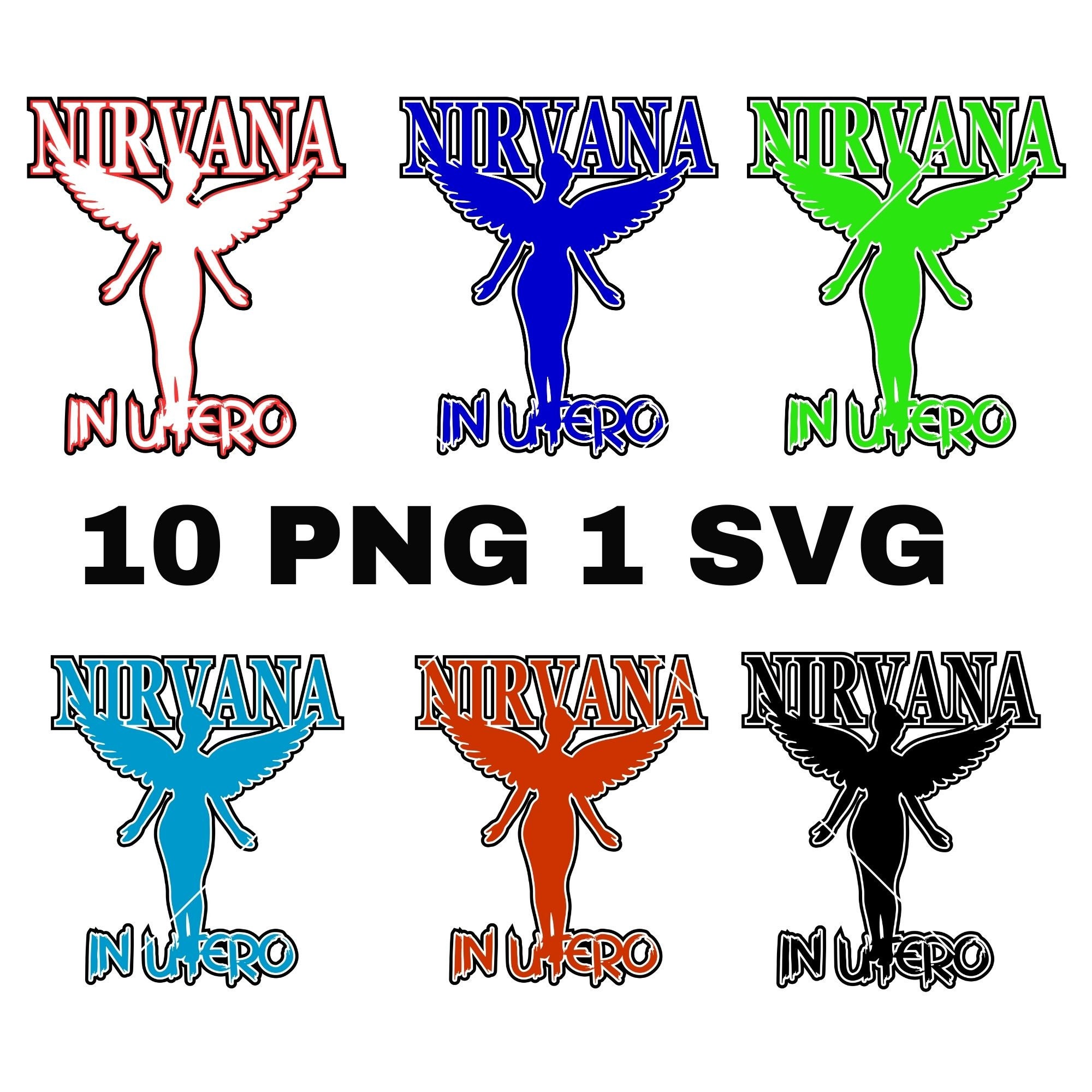 Nirvana Png, Nirvana in Utero, Nirvana Angel Png, Nirvana Svg, Nirvana in Utero Svg - Etsy Canada