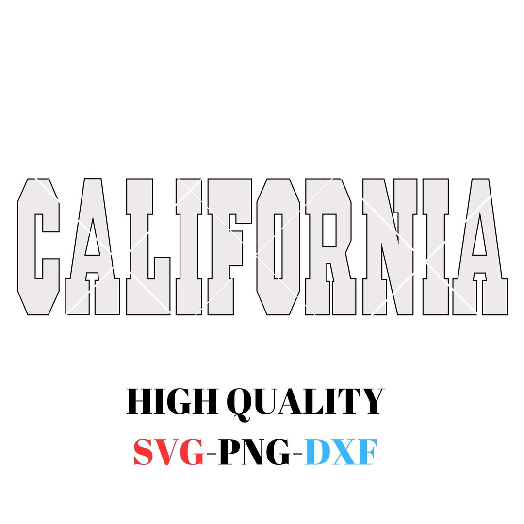 California Png, California Svg, Los Angeles California, Clipart, Cricut ...