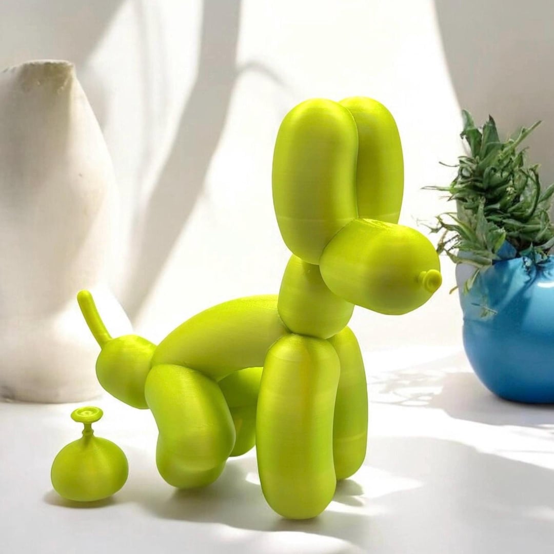 Playful Pooping Balloon Dog Sculpture – Funny Balloon Dog Ornament ...