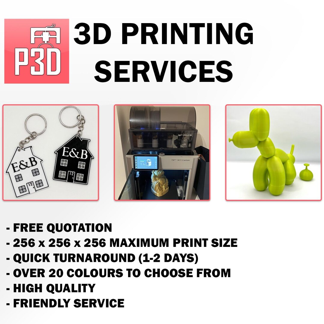 Custom 3D Printing Service - Your Ideas, Made Real in the UK! - Etsy