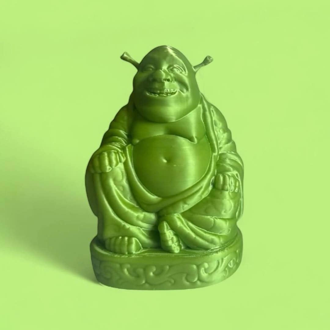 Shrek Buddha Ornament | Shrek Gift | Ogre Figurine | Buddha Gift ...