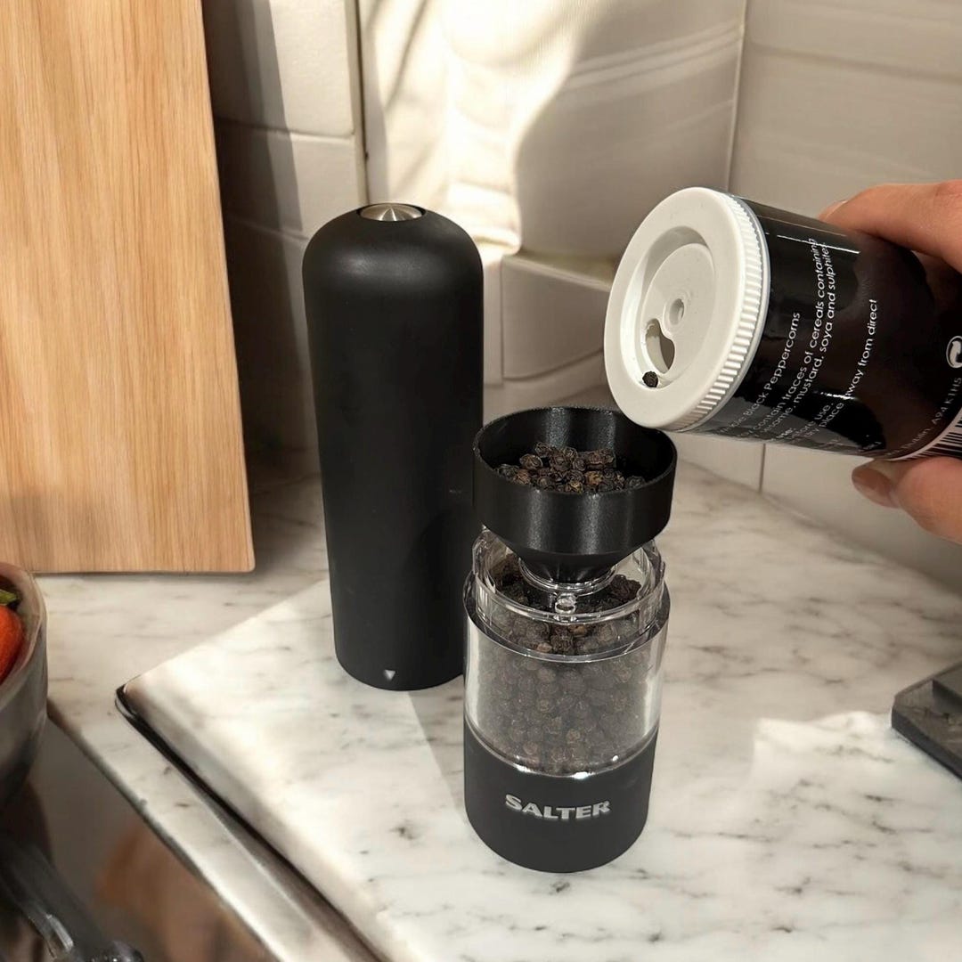 Salt & Pepper Grinder Refill Funnel | Funnel for Pouring Salt and ...