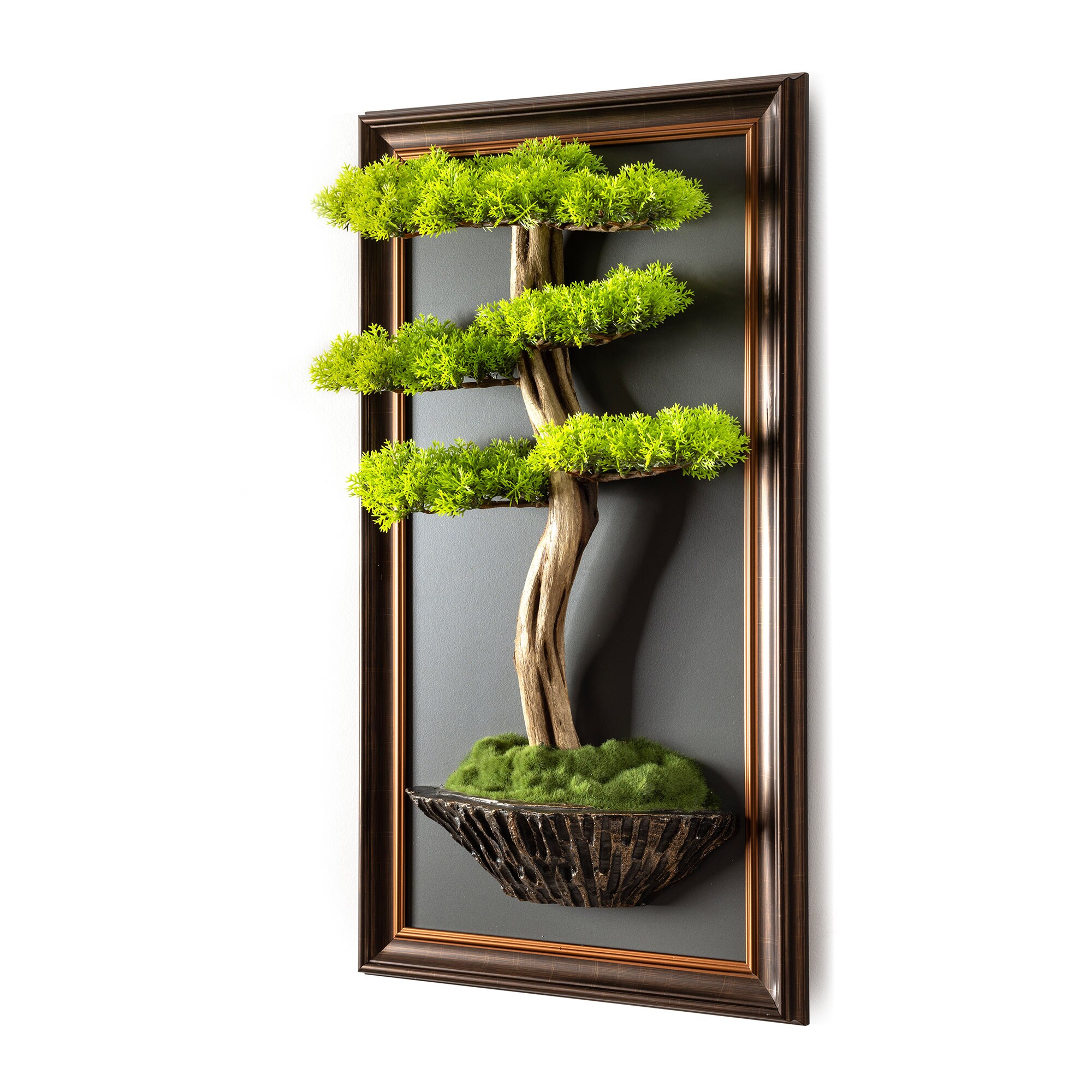 Bonsai Tree Tableau - 6 - Tree Portrait, Tree Wall Art, Tree Wall Decor ...