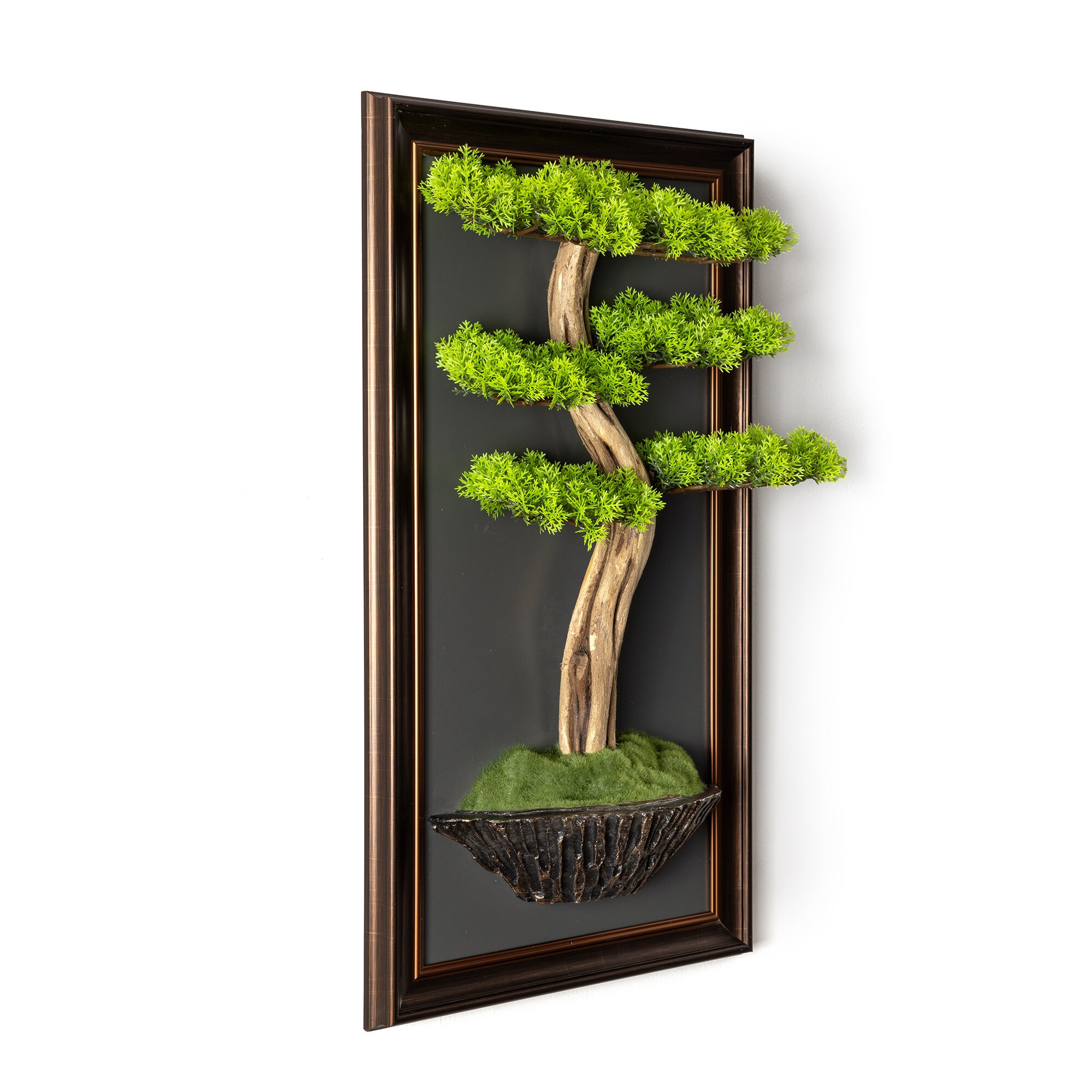 Bonsai Tree Tableau - 6 - Tree Portrait, Tree Wall Art, Tree Wall Decor ...