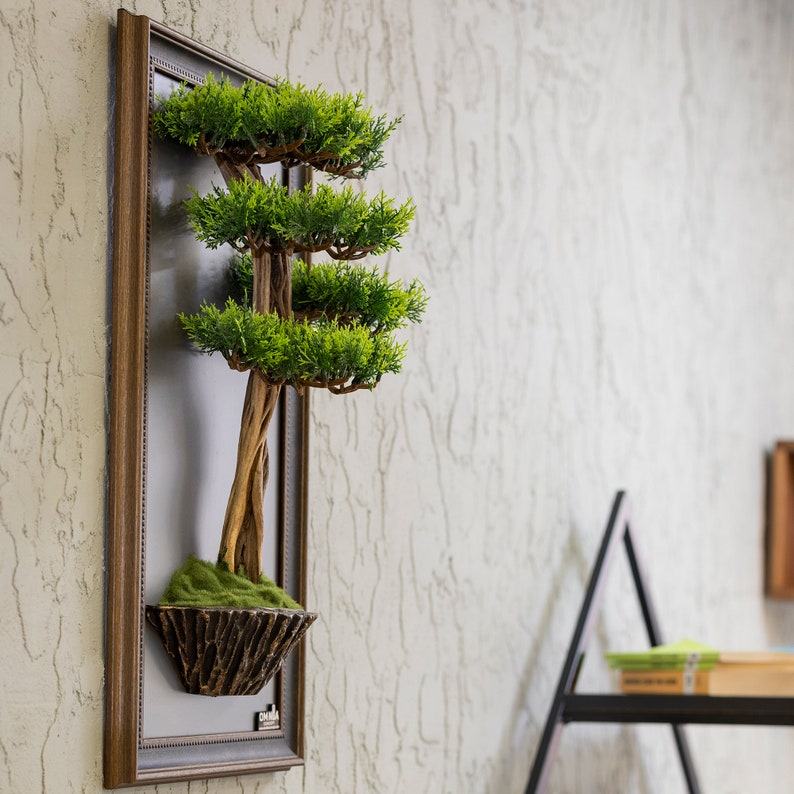 Bonsai Tree Tableau - 1 - Tree Portrait, Tree Wall Art, Tree Wall Decor ...