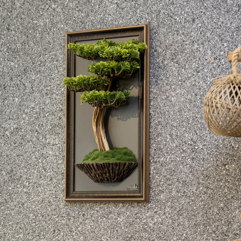 Bonsai Tree Tableau - 5 - Tree Portrait, Tree Wall Art, Tree Wall Decor ...