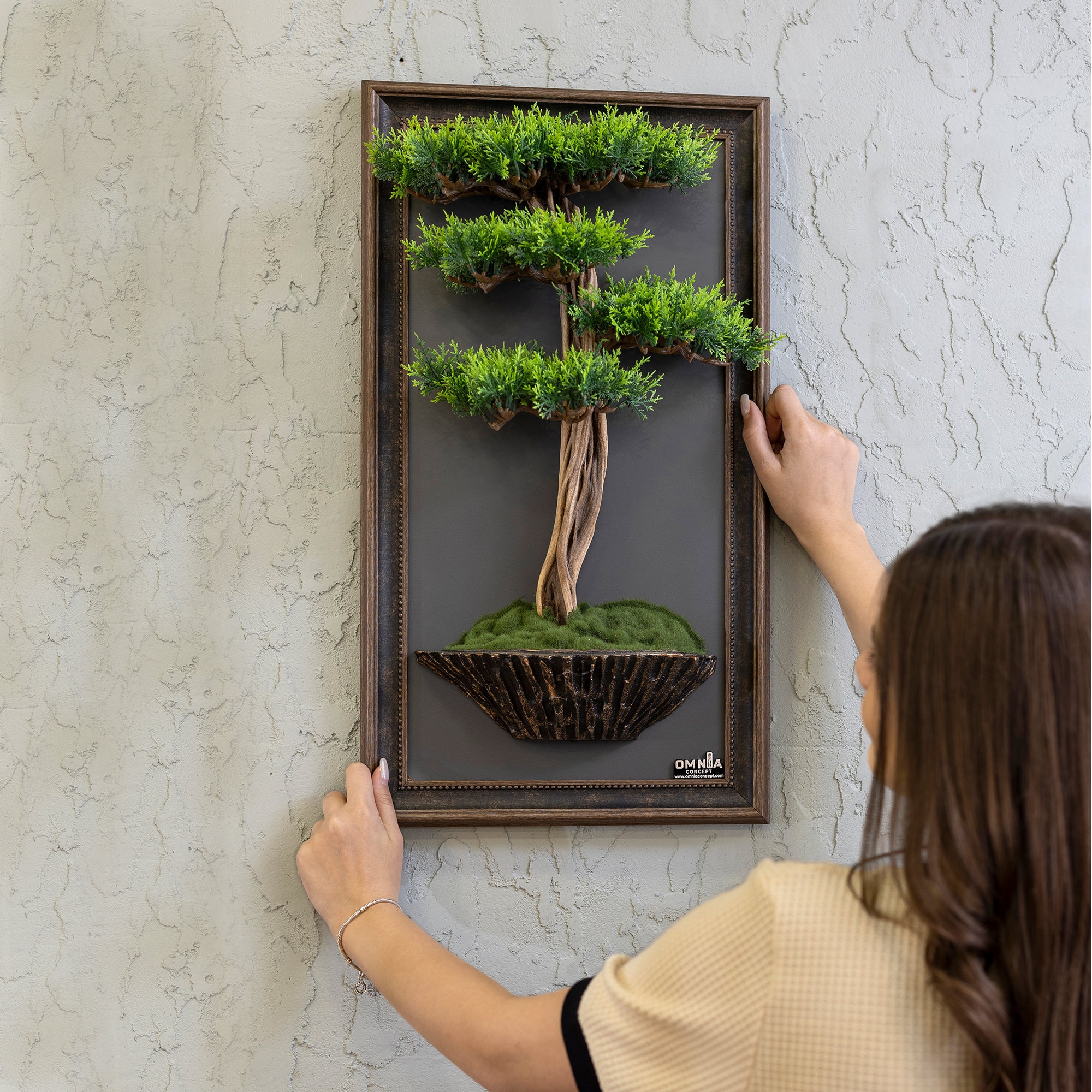 Bonsai Tree Tableau - 1 - Tree Portrait, Tree Wall Art, Tree Wall Decor ...