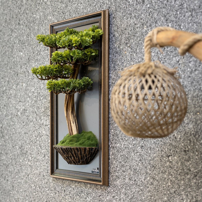 Bonsai Tree Tableau - 5 - Tree Portrait, Tree Wall Art, Tree Wall Decor ...