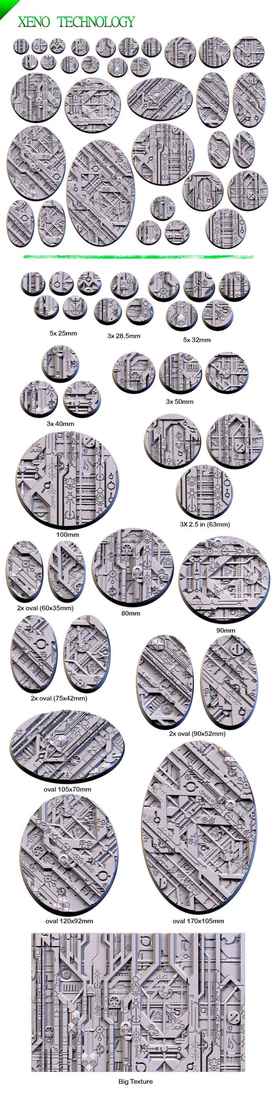 Xeno Technology Textured Bases Txarli Factory Dnd - Etsy