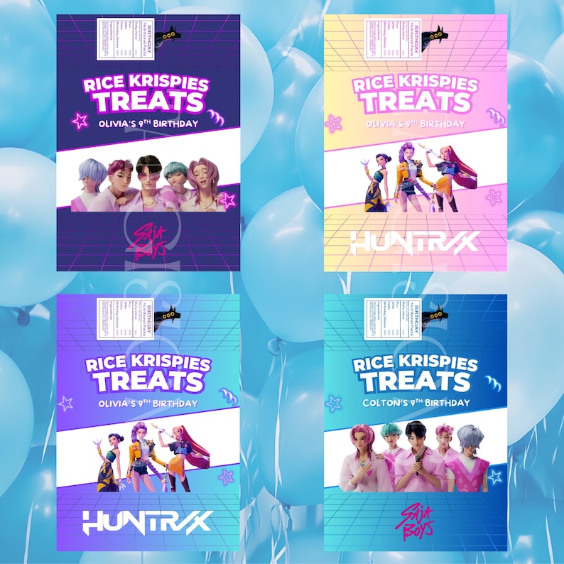 Kpop Demon Hunters Bundle Chip Bag Wrap Ticket Invitation Vip Passes ...