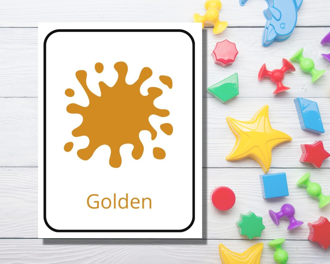 Educational Printables Montessori Colors Flashcards - Etsy