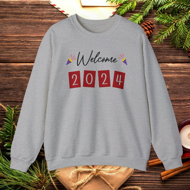 Welcome 2024 Sweatshirt New Year 2024 Pullover Celebrate New - Etsy