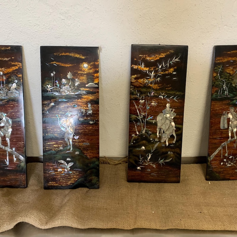 Japanese Wood Panel - Etsy