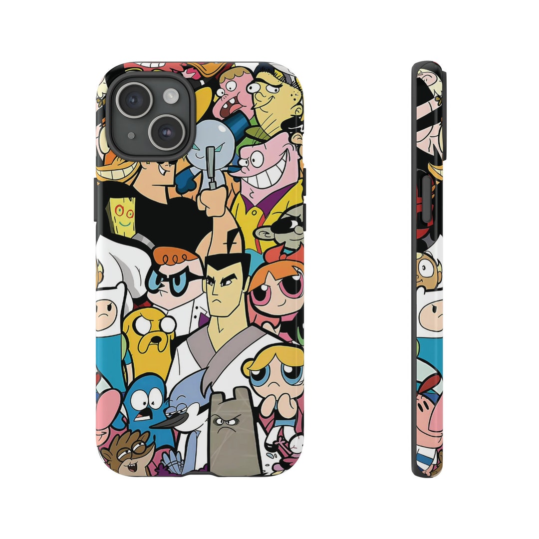 Retro 90s and 2000s Cartoon Phone Case Nostalgic Protective Cover for ...
