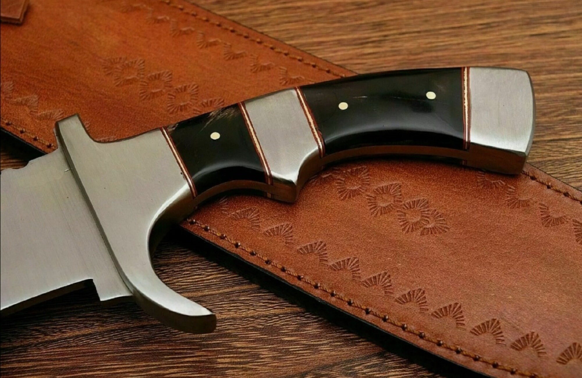 24 Inch Machete, Handmade Carbon Steel Hunting Full Tang Hunting ...