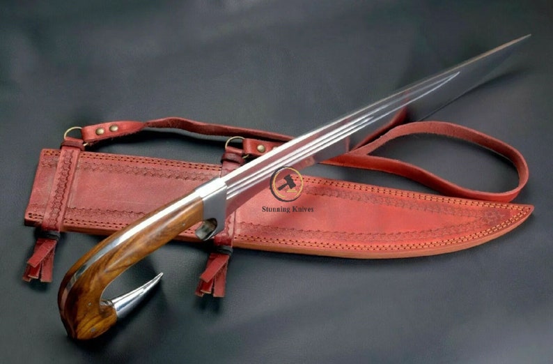 Full Tang Falcata Sword, Handmade Carbon Steel Iberian Sword With ...