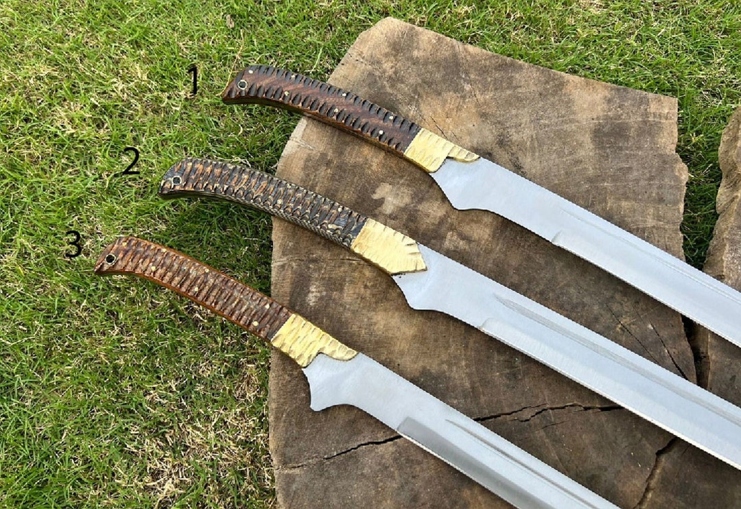 30 Inch Sword, Handmade Carbon Steel Hunting Full Tang Sword With ...