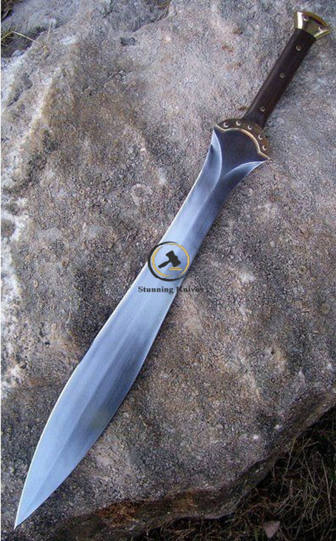 Espada griega Xiphos Full Tang, espada de acero al carbono hecha a mano ...