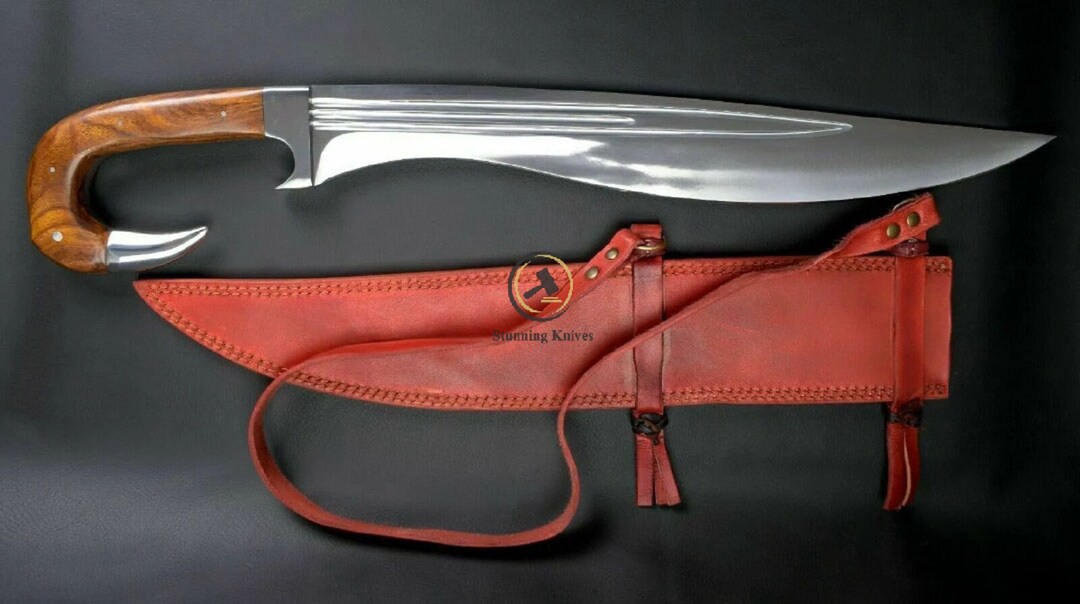 Full Tang Falcata Sword, Handmade Carbon Steel Iberian Sword With ...