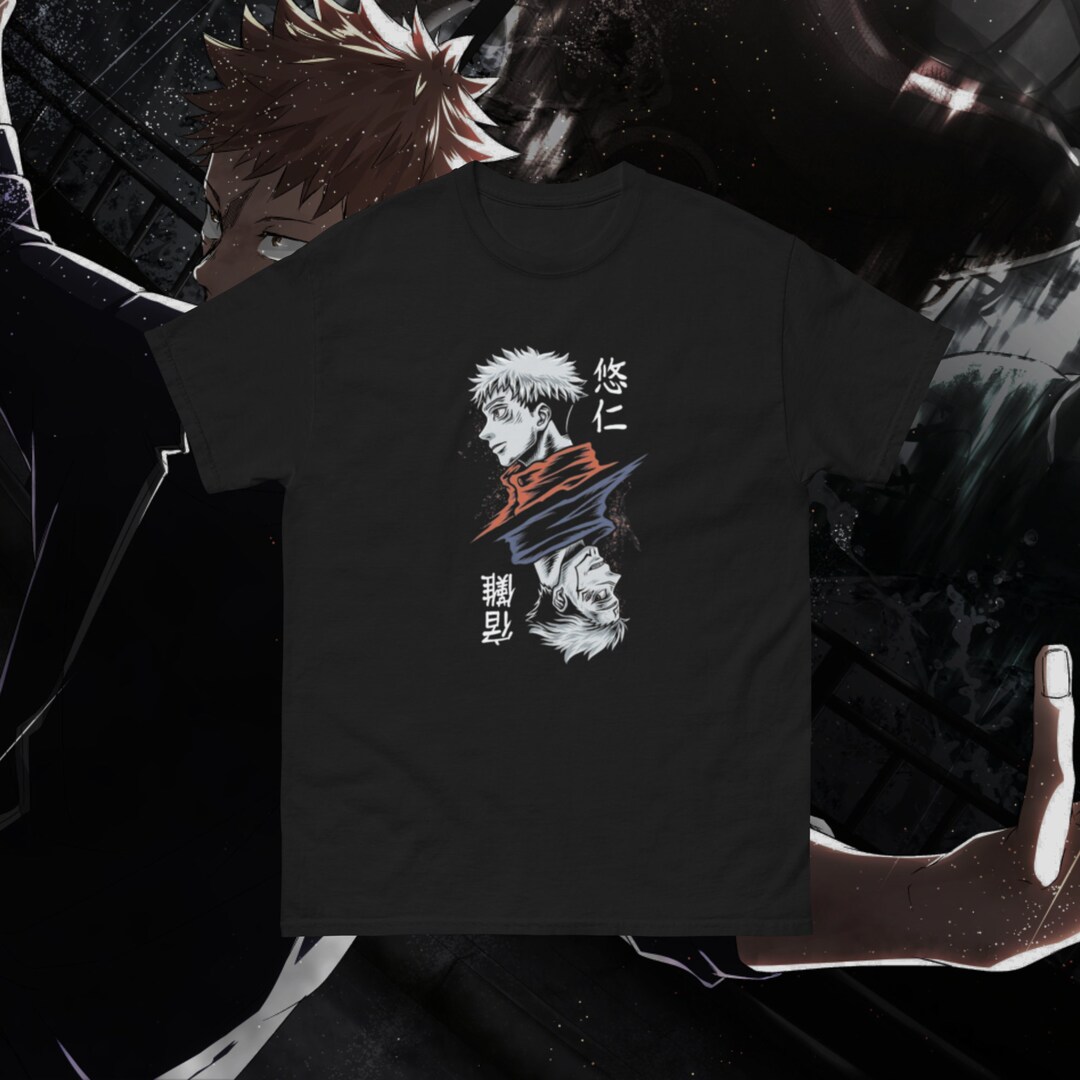 Itadori Yuji Shirt Anime Tee Jujutsu Kaisen Shirt Itadori - Etsy