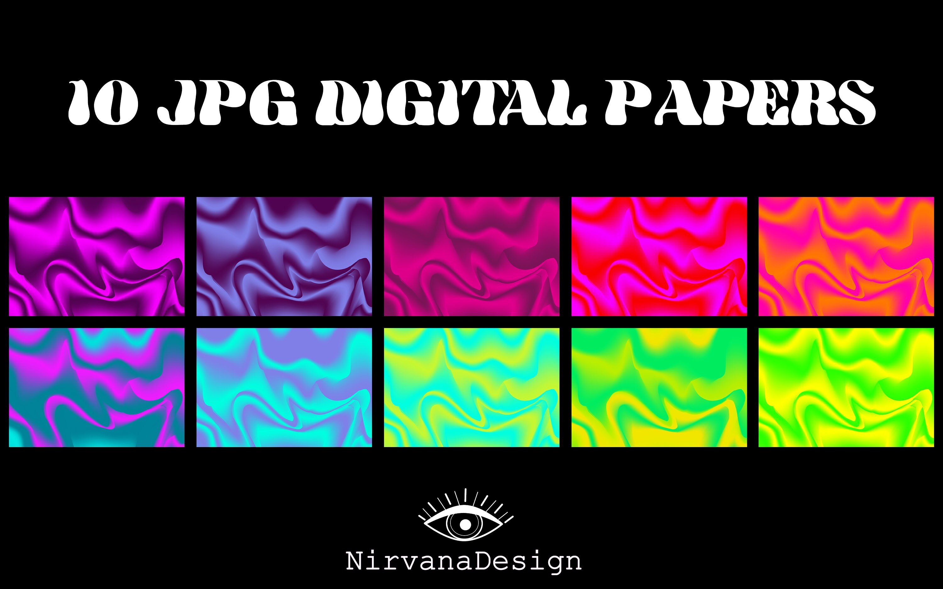Trippy Pattern, Psychedelic Waves Colorfull, Retro Psychedelic Waves - Etsy