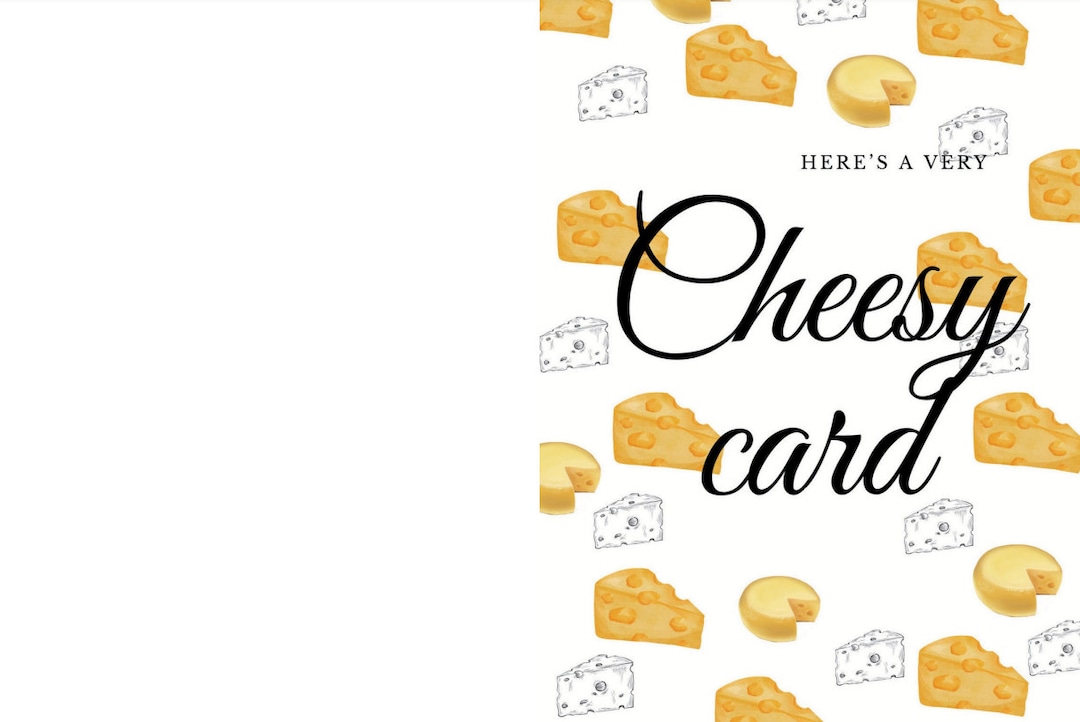 Very Cheesy Greeting Card - Etsy