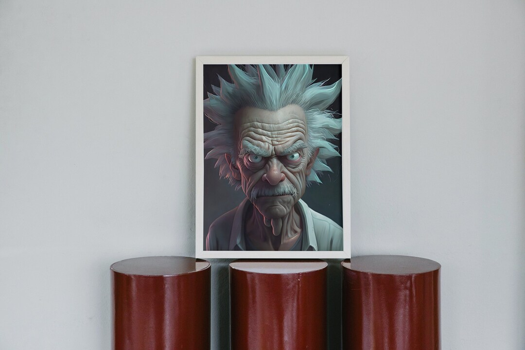 Rick Sanchez Art Print, Rick and Morty Printable and Downloadable ...