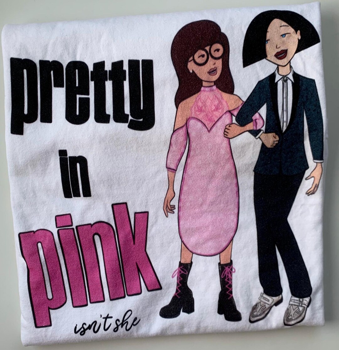 Pretty in Pink Movie Daria Retro MTV Cartoon Unisex Garment-dyed T ...