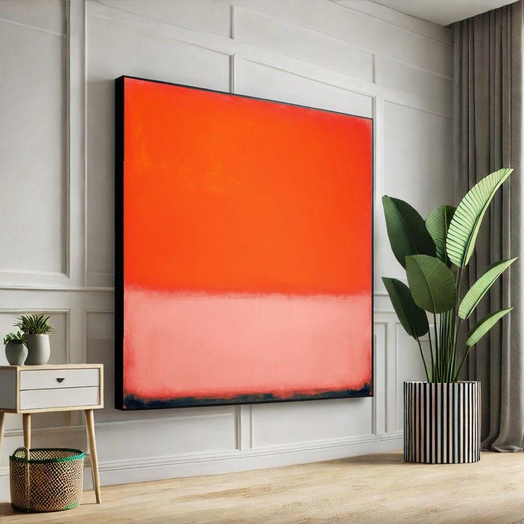 Mark Rothko Red Coral Canvas Art - Etsy UK