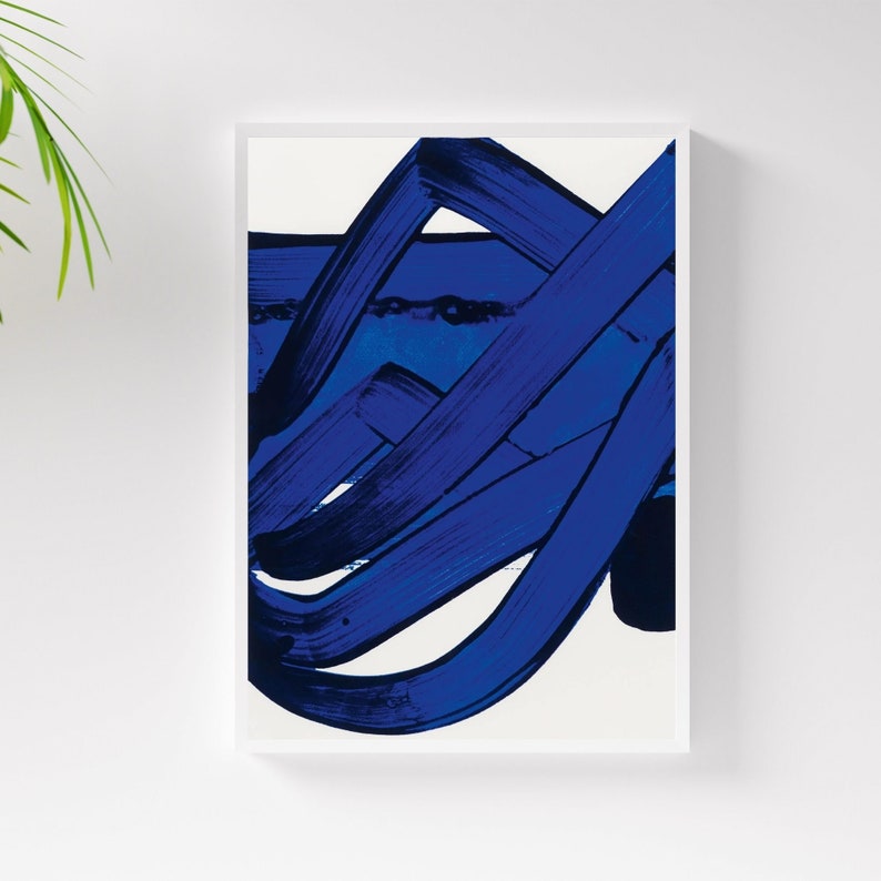 Pierre Soulages Soulages Poster Blue Canvas Wall Art Poster - Etsy