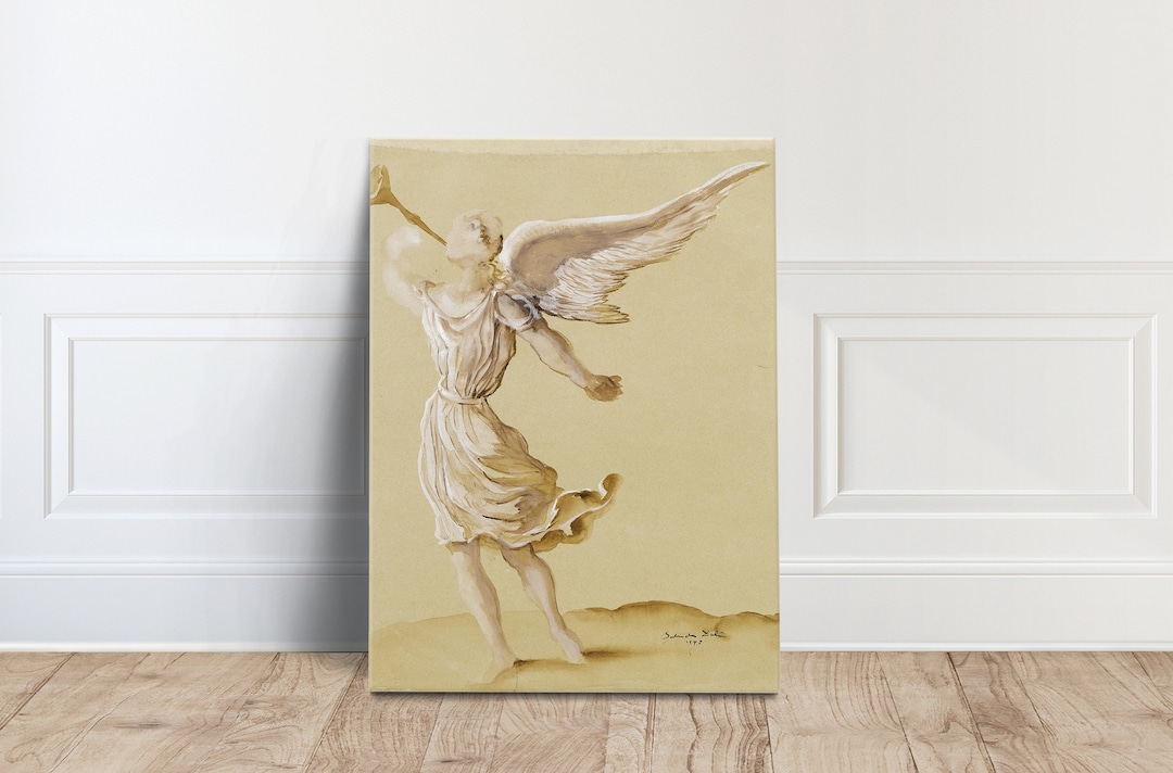 Salvador Dali Angel 1947 Canvas Wall Art Print,angel Poster, Surrealism ...