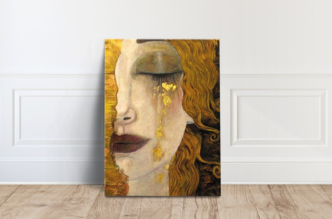 The Golden Tears, Gustav Klimt Art Canvas Print Poster, Canvas Wall Art ... The Golden Tears, Gustav Klimt Art Canvas Print Poster, Canvas Wall Art ...