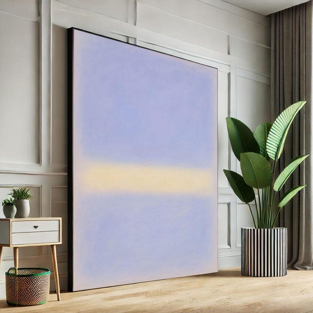 Rothko Style Color Field Canvas Print, Lavender Cream Art - Etsy UK