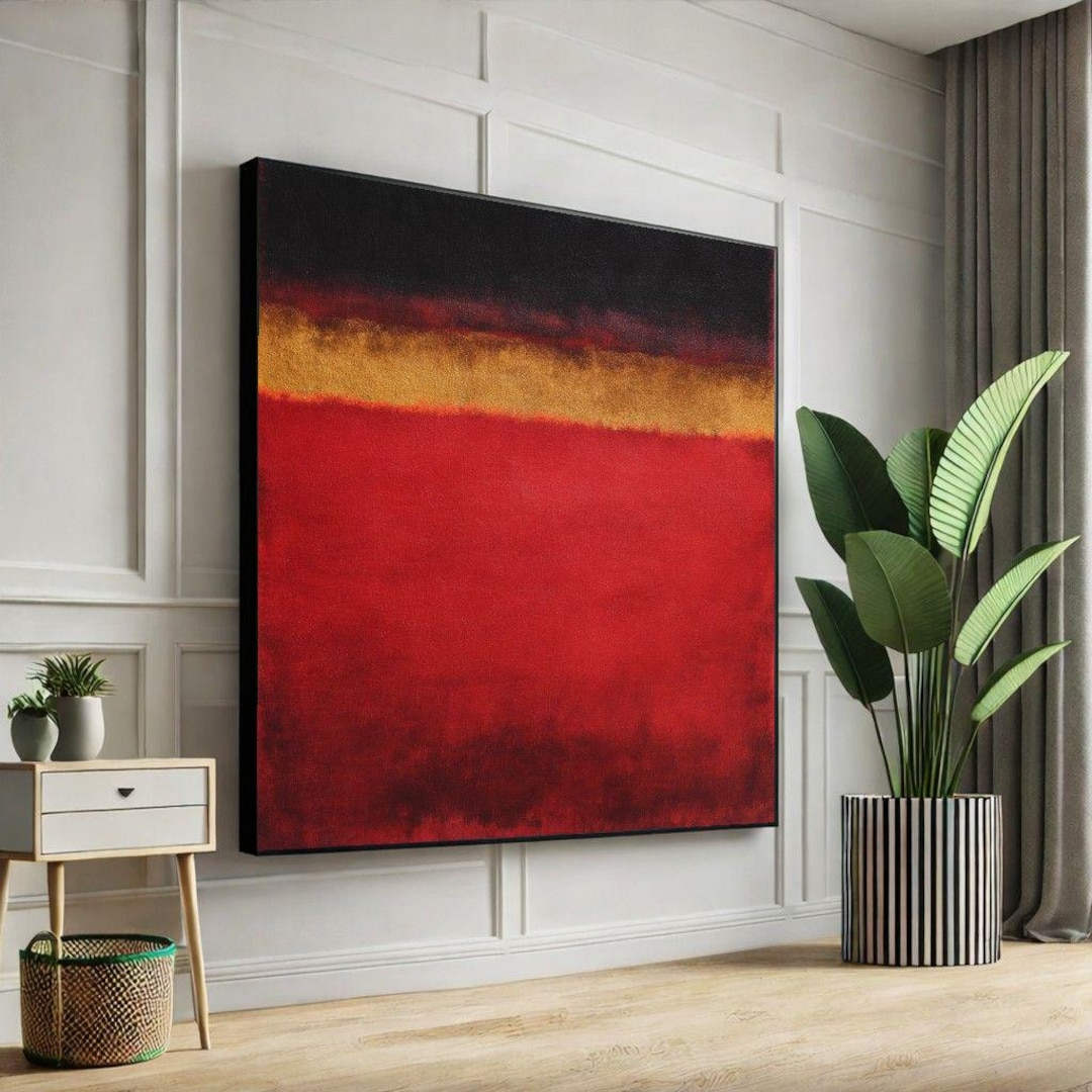Mark Rothko Red Gold Canvas Art - Etsy Portugal