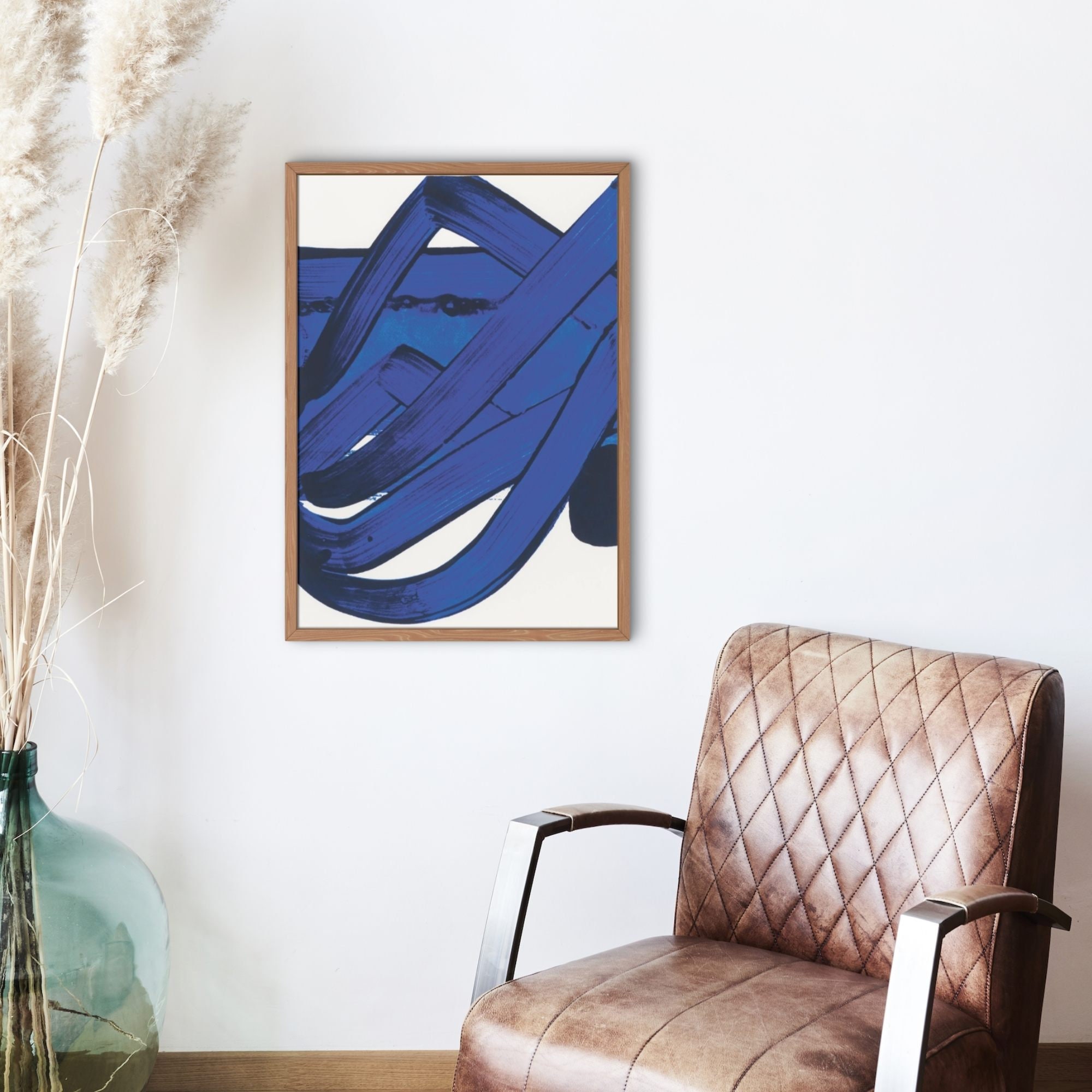 Pierre Soulages Soulages Poster Blue Canvas Wall Art Poster - Etsy