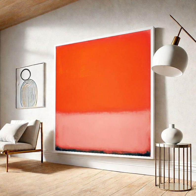 Mark Rothko Red Coral Canvas Art - Etsy UK