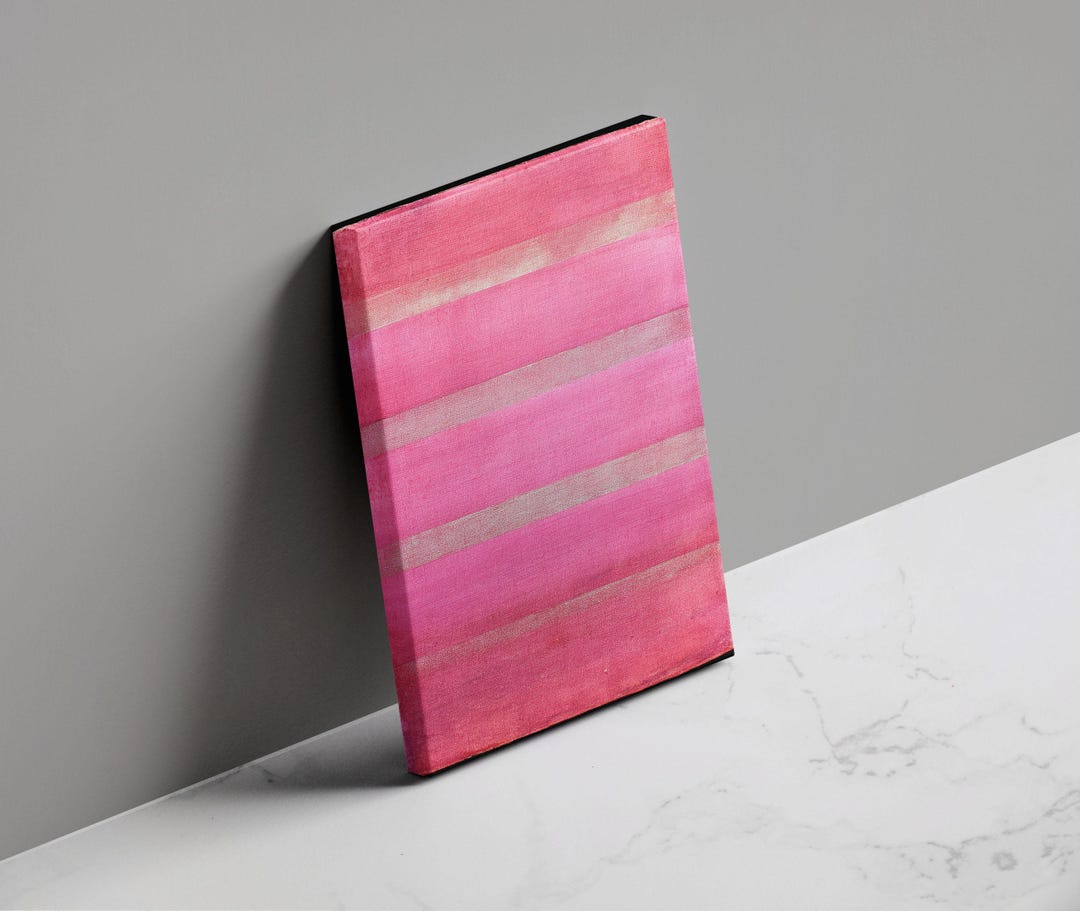 Mark Rothko Pink Rose Canvas Wall Art Print Modern Living Room Decor ...