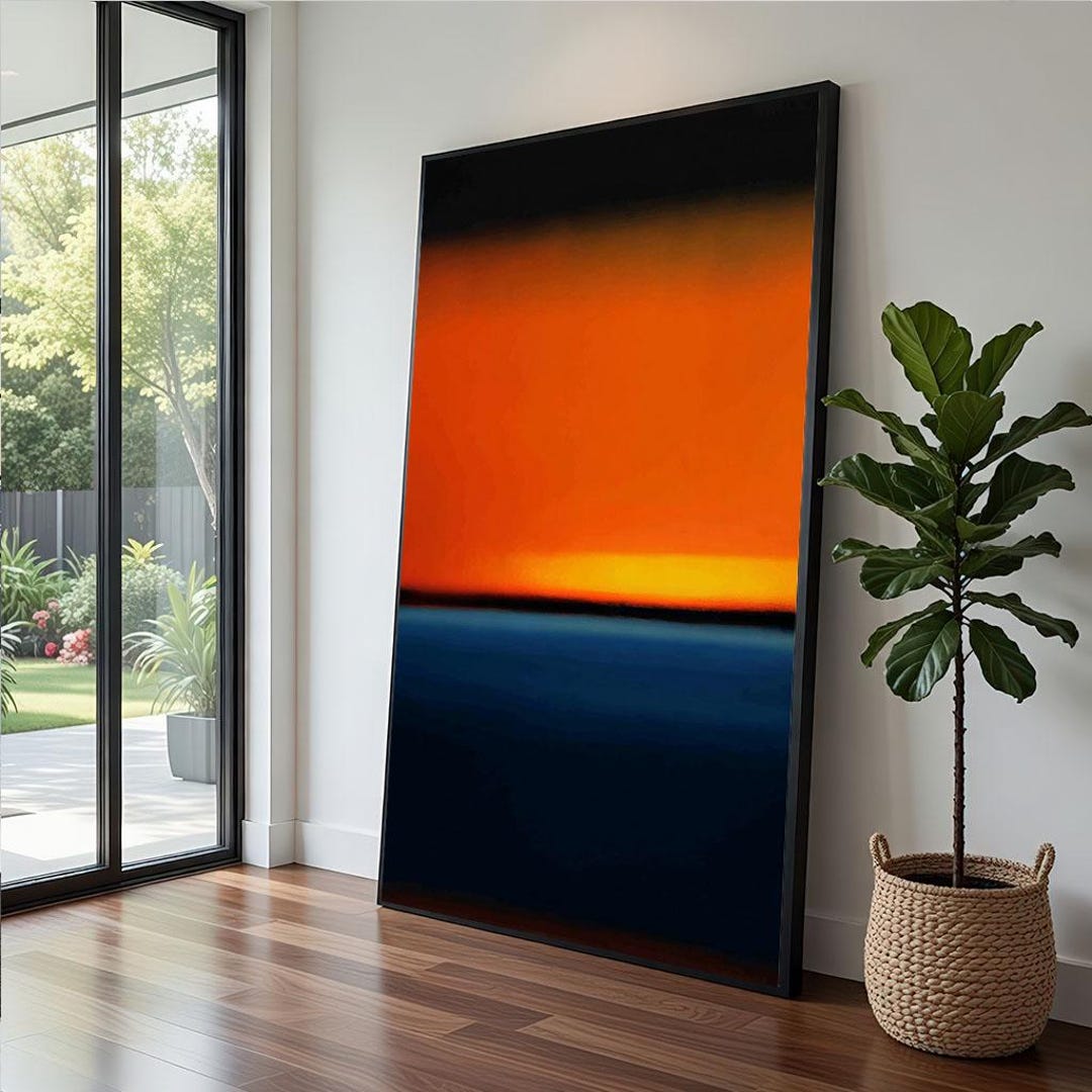 Mark Rothko Orange Patina Blue Canvas Color Field Art - Etsy Portugal