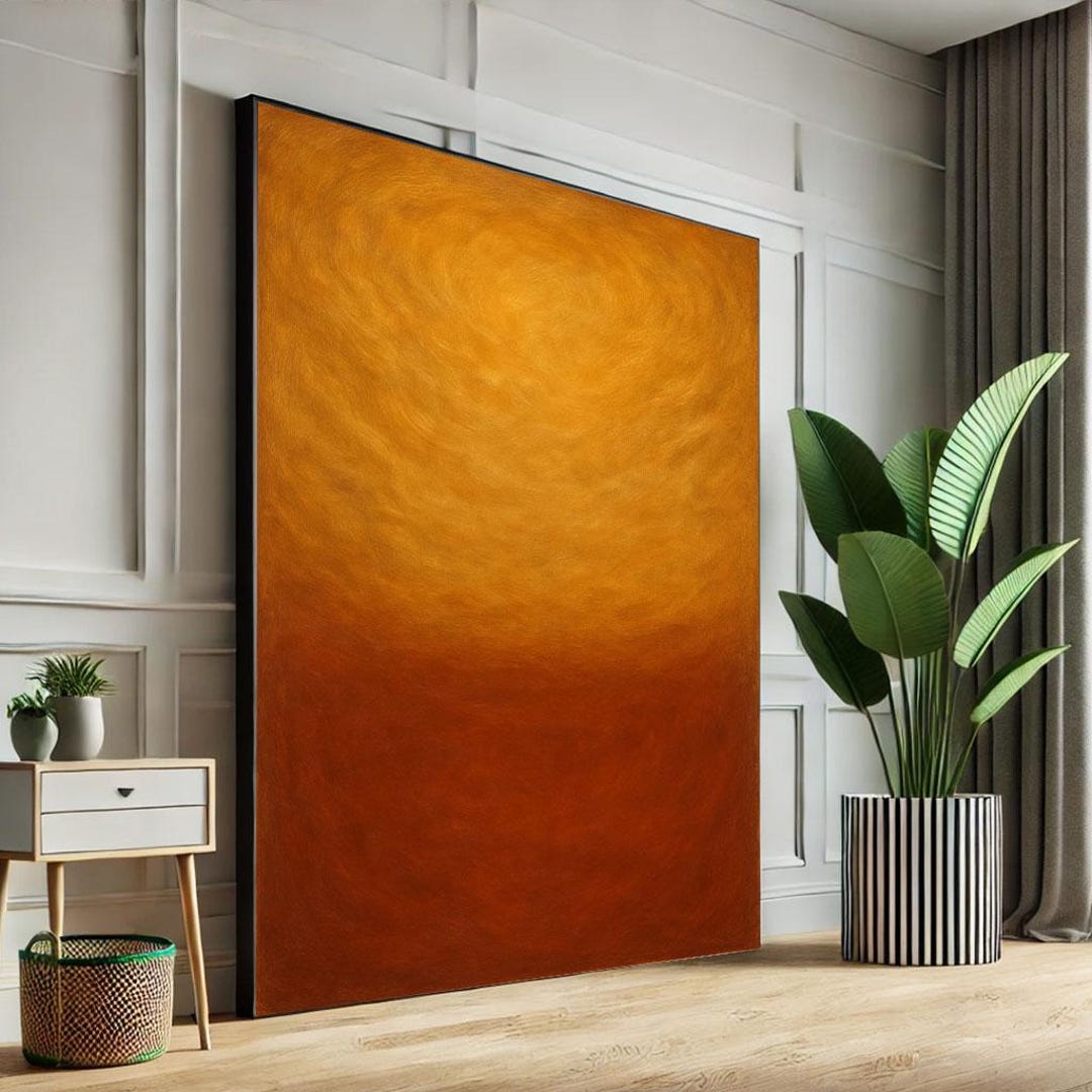 Mark Rothko Inspired Orange Color Field Canvas Painting - Etsy