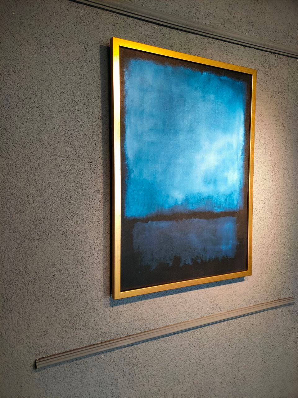 Mark Rothko Blau Schwarz Leinwand Wandkunst, Mark Rothko Stil Leinwand ...