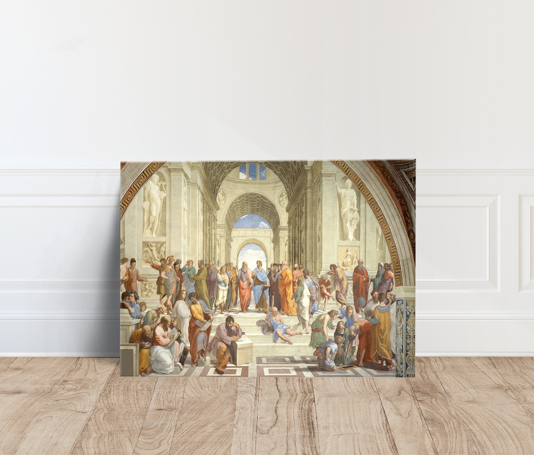 The School of Athens Canvas, Renaissance Art Print, Raphael Classic ...