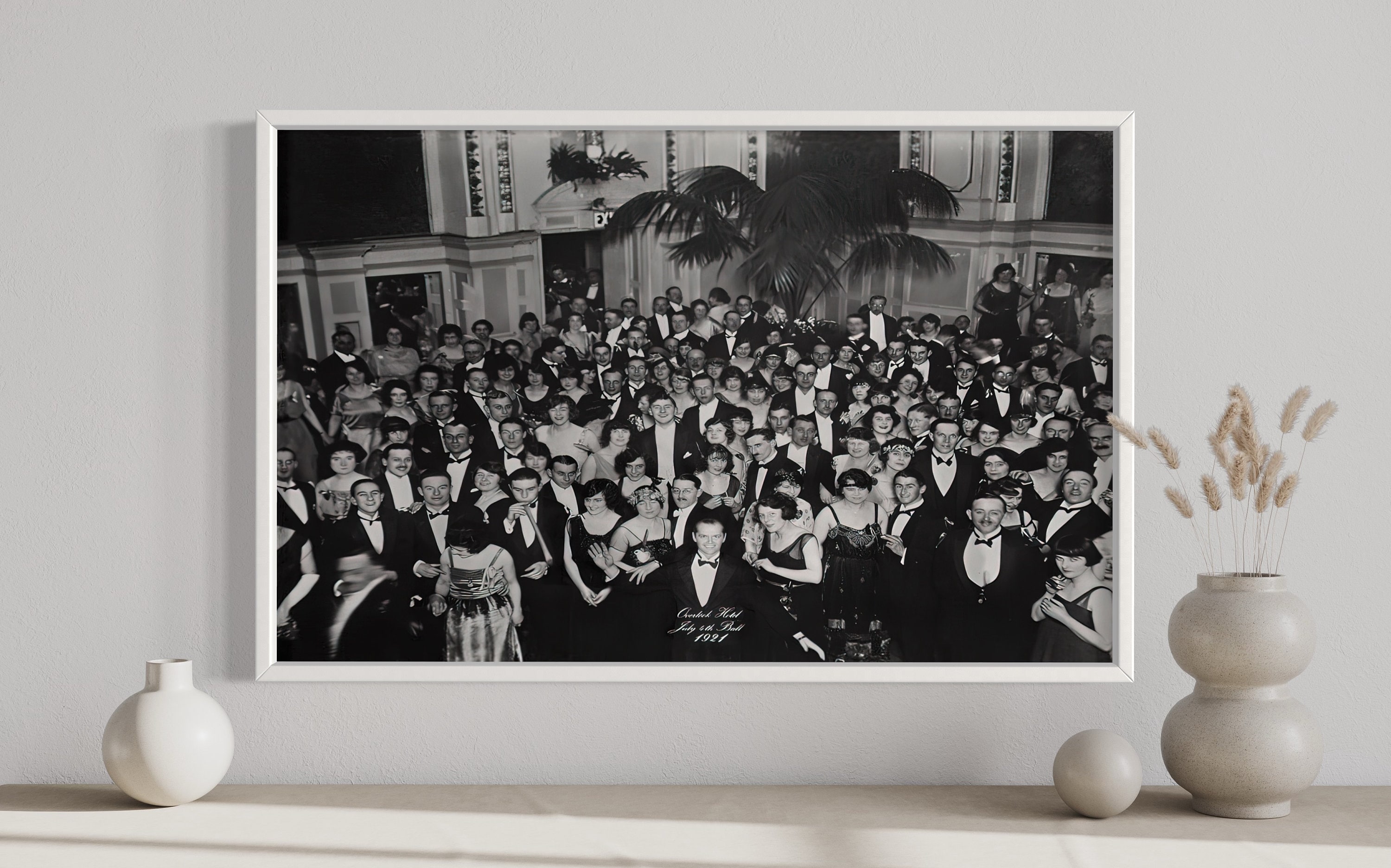 Overlook Hotel the Shining Movie Canvas Wall Art Poster Overlook Hotel Ballroom 1921 S.kubrick ...