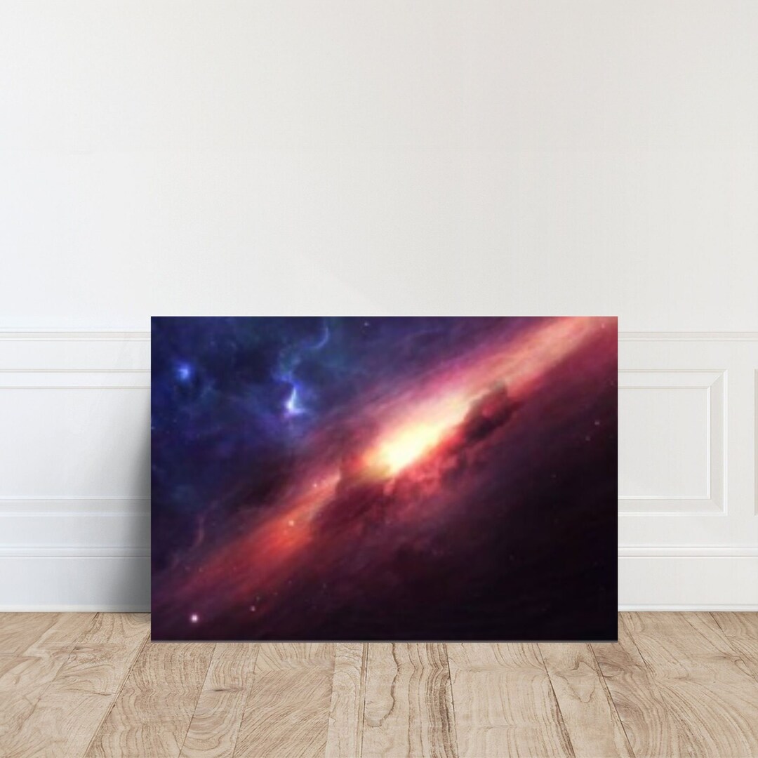 Lienzo espacial digital, decoración del hogar lista para colgar, diseño ...