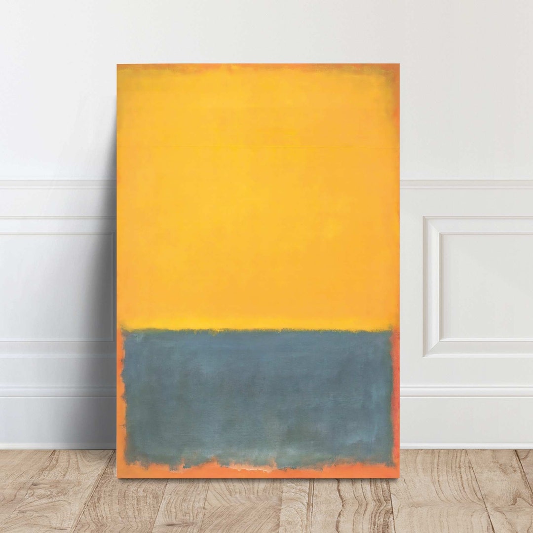 Mark Rothko Canvas Wall Art Print - Abstract Living Room Decor | Modern ...