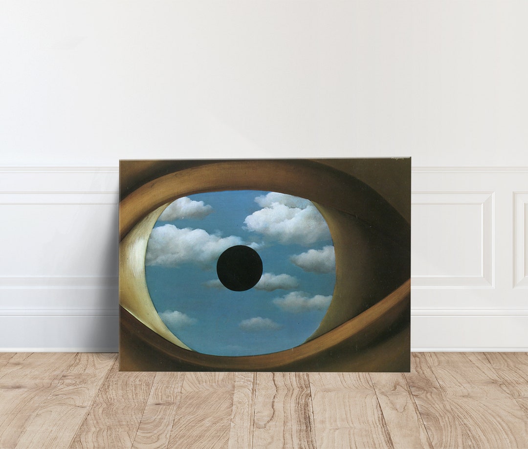 Rene Magritte 'false Mirror' Eye Canvas Print, Surrealist Wall Art - Etsy