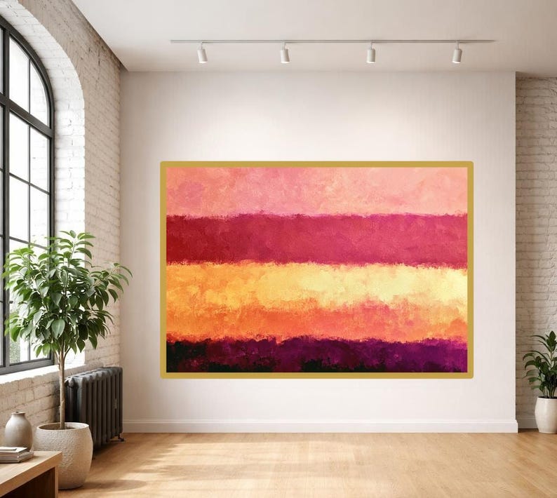 Mark Rothko Pink Gallery Canvas Print, Modern Color Field Art, Living ...