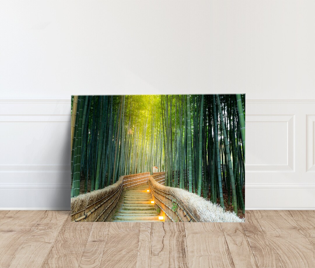 Bamboo Forest Wall Art, Bamboo Wall Art, Bamboo Canvas, Forest Canvas ...